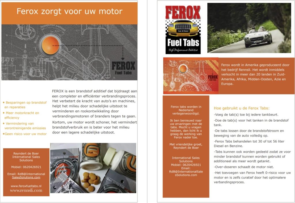 Ferox Tabs 10 stuks tot 30 liter per tablet - Rammelbakkenreis